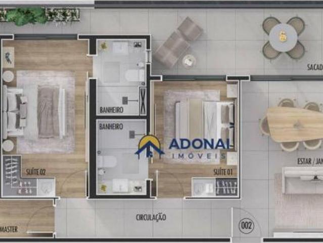 Apartamento de Alto Padrão com Vista Plena para a Baía de Guaratuba, 3 Suíte à venda por R$ 2.856.10