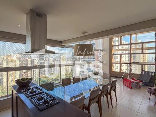 APARTAMENTO DE ALTO PADRÃO NA ORLA DO PARQUE FLAMBOYANT – 228M², MOBILIADO, VISTA DEFINITIVA | JARDI