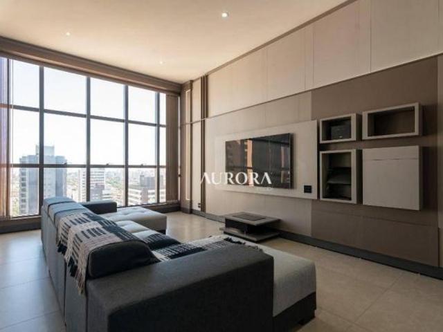 Apartamento de alto padrão no Edifício Epic, Gleba Palhano, Sacada com pé direito de 3,80 metros, so