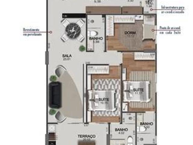 Apartamento de Alto Padrão Res. Costa do Mar frente mar Imperdível!