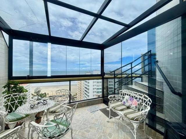 Apartamento de Cobertura com 2 dormitórios à venda, 200 m² por R$ 1.390.000 Aviação Praia Grande
