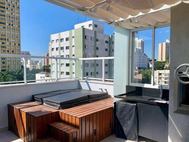 Apartamento de cobertura, Varanda gourmet com churrasqueira, à venda, Sumaré, São Paulo, SP