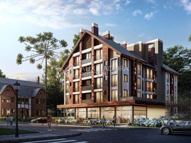 APARTAMENTO DE DOIS DORMITÓRIOS, EM CONSTRUÇÃO, NO BAIRRO FLORESTA EM GRAMADO