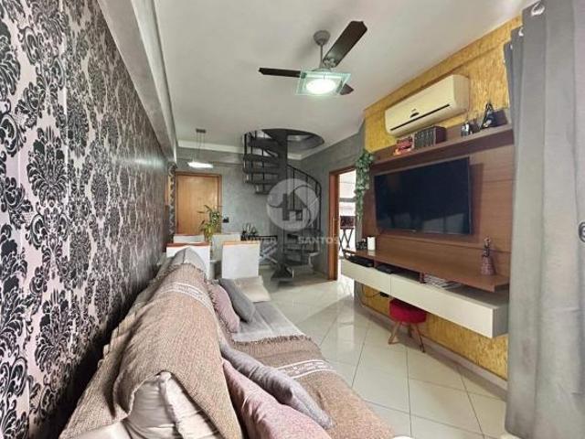 Apartamento duplex com área de lazer privativa Embaré Santos