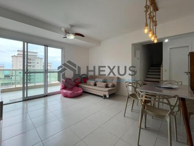 Apartamento duplex com varanda gourmet e lazer na Praia das Pitangueiras, Guaruj