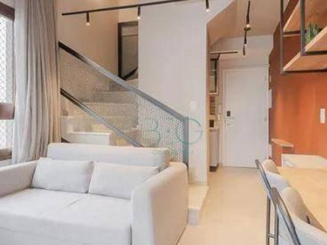 Apartamento Duplex com 1 dormitório à venda, 45 m² por R$ 1.599.000 Consolação São Paulo/SP