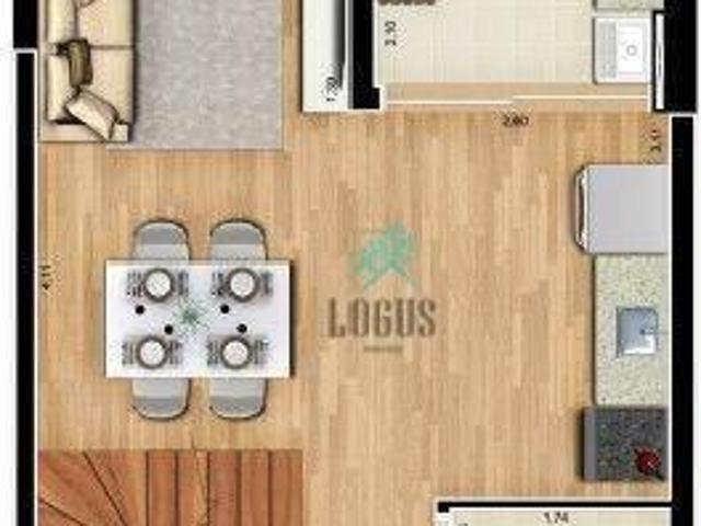 Apartamento Duplex com 1 dormitório à venda, 62 m² por R$ 656.000,00 Jardim do Mar São Bernardo