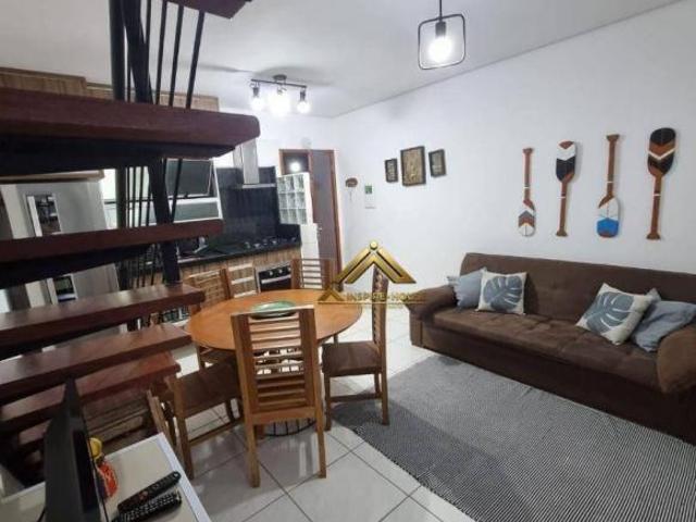 Apartamento Duplex com 2 dormitórios à venda, 61 m² por R$ 430.000 Maranduba Ubatuba/SP