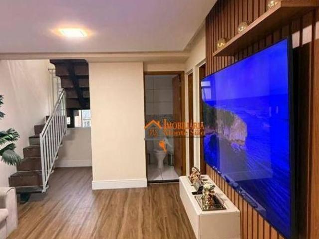 Apartamento Duplex com 2 dormitórios à venda, 84 m² por R$ 383.000,00 Jardim São Domingos Guarul