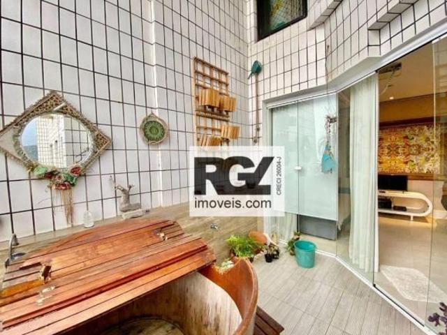 Apartamento Duplex com 2 dormitórios à venda, 84 m² por R$ 954.000,00 Ponta da Praia Santos/SP