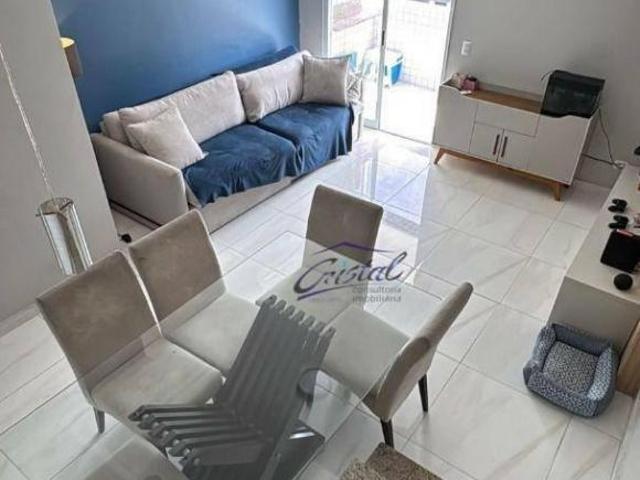 Apartamento Duplex com 2 dormitórios à venda, 105 m² por R$ 700.000 Tupi Praia Grande/SP