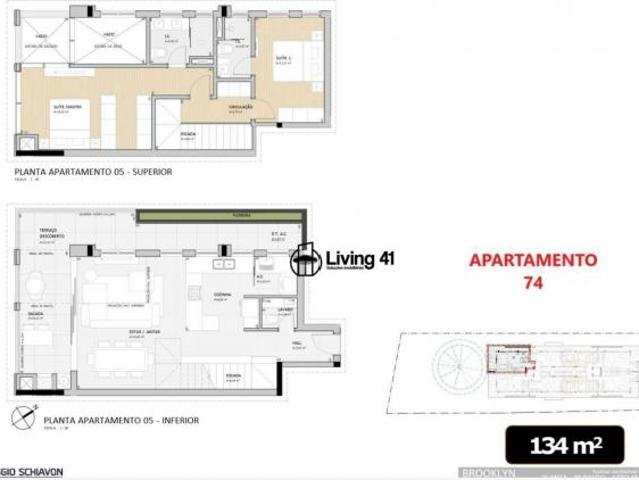 Apartamento Duplex com 2 dormitórios à venda, 134 m² por R$ 2.255.000,00 Bigorrilho Curitiba/PR