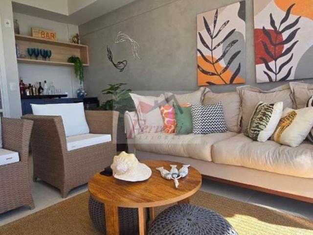 Apartamento Duplex com 2 suítes mobiliado e climatizado à venda em Parque Enseada, Guarujá/SP