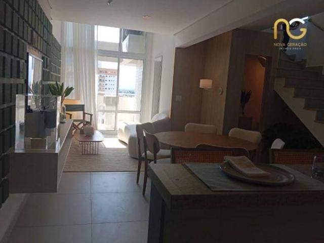 Apartamento Duplex com 3 dormitórios à venda, 129 m² por R$ 1.250.228,50 Canto do Forte Praia Gr