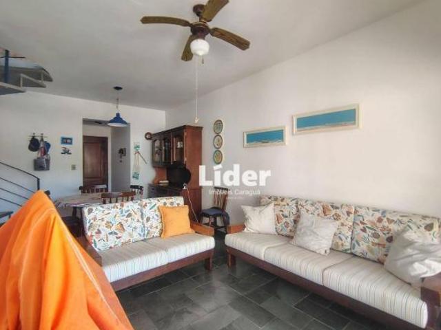 Apartamento Duplex com 3 dormitórios à venda, 150 m² por R$ 934.560,00 Martim de Sá Caraguatatub