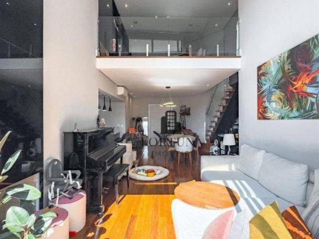 Apartamento Duplex com 3 dormitórios à venda, 165 m² por R$ 3.476.800 Brooklin São Paulo/SP