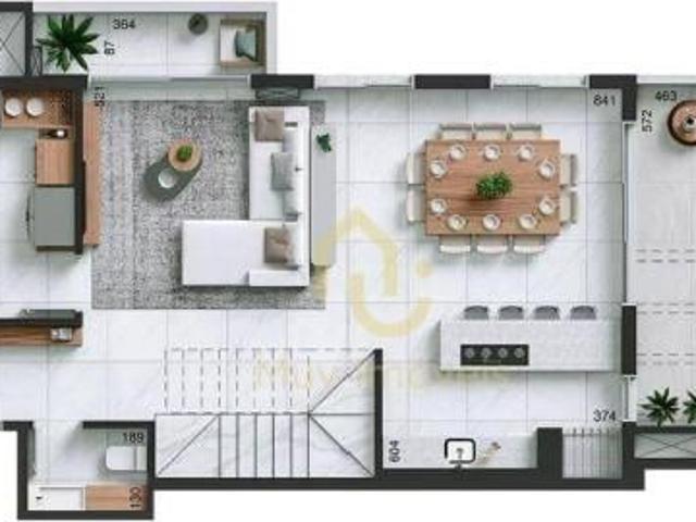 Apartamento Duplex com 3 dormitórios à venda, 232 m² por R$ 4.323.470,00 Ahú Curitiba/PR