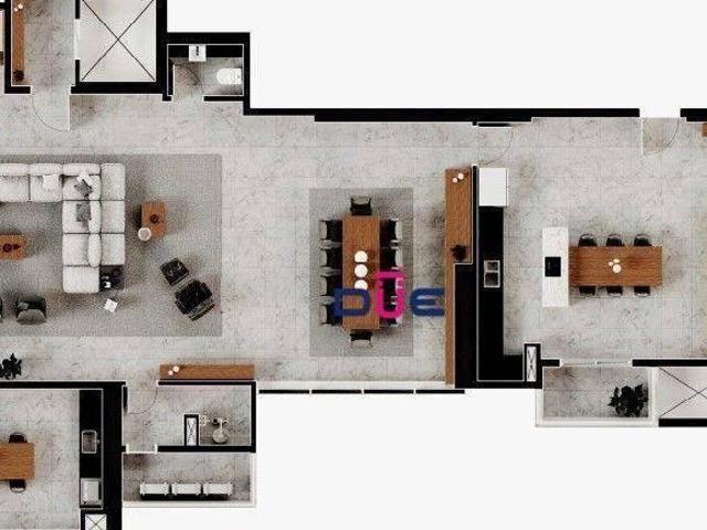 Apartamento Duplex com 4 dormitórios à venda, 500 m² por R$ 11.100.000,00 Ponta da Praia Santos/