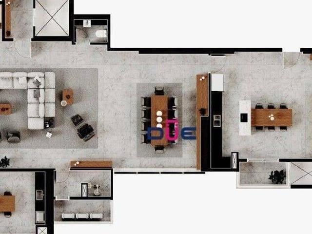 Apartamento Duplex com 4 dormitórios à venda, 500 m² por R$ 11.100.000,00 Ponta da Praia Santos/