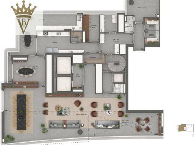 Apartamento Duplex com 4 suítes à venda, 778 m² por R$ 50.987.084 Jardim Guedala São Paulo/SP