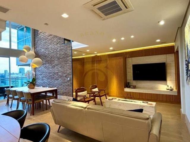 Apartamento Duplex com 4 Suítes, 3 Vagas, Mezanino e Pé Direito Duplo no Brooklin