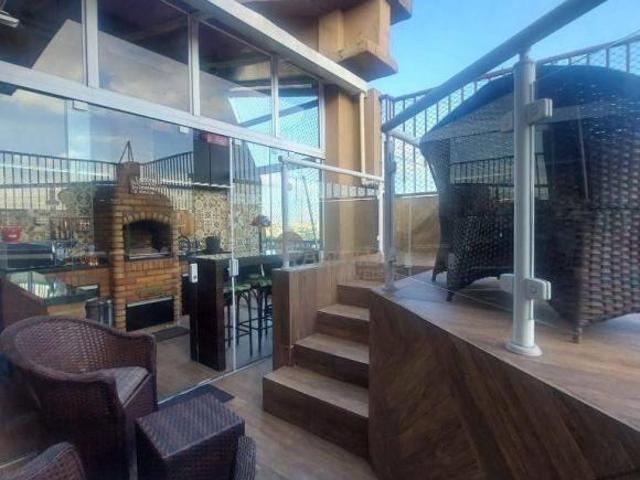 Apartamento Duplex com 4 quartos, área gourmet, Piscina, 3 vagas à venda, 223 m² por R$ 1.550.000