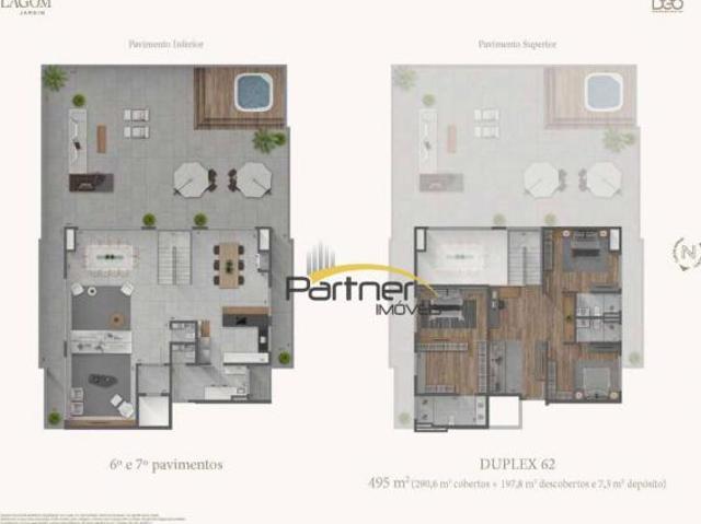 Apartamento Duplex à venda, 495 m² por R$ 7.238.700,00 Água Verde Curitiba/PR