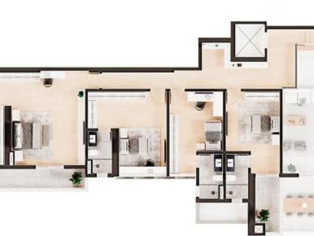 Apartamento Duplex à venda, 4 quartos no bairro Ponta da Praia em Santos