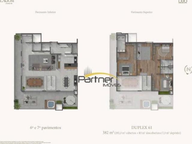 Apartamento Duplex à venda, 382 m² por R$ 6.492.700,00 Água Verde Curitiba/PR