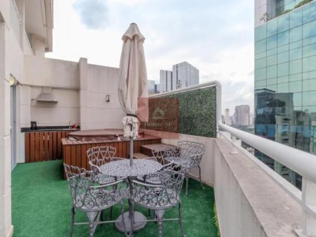 Apartamento Duplex à venda Vila Olímpia 133m² 3 dormitórios 2 suítes 2 vagas de garagem Mobiliado!