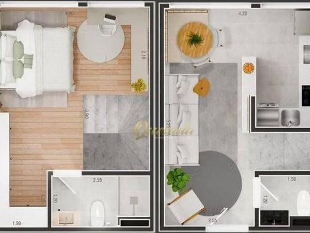 Apartamento duplex de 47,62 m², à venda, 1 suíte, Vila Plaza, Indaiatuba