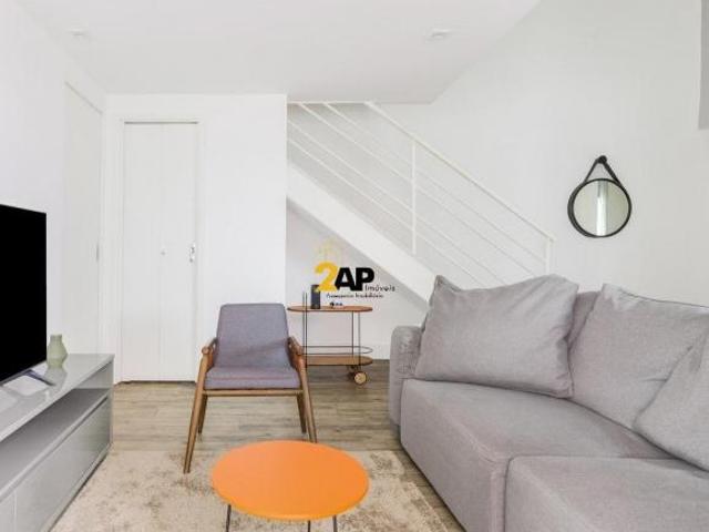 Apartamento Duplex de Luxo 100m² no Brooklin, 2 suítes, decorado, com piscina, academia e concierge