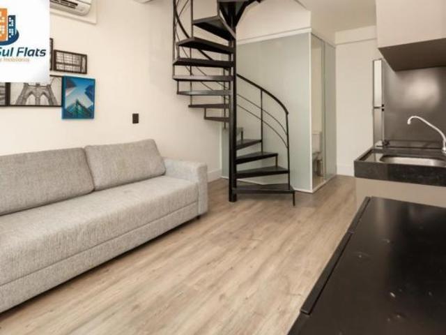 Apartamento Duplex Mobiliado à Venda Na Vila Olímpia Com 1 Suíte e 1 Vaga