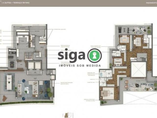 Apartamento Duplex para venda no Jardim Guedala 4 suítes, São Paulo SP