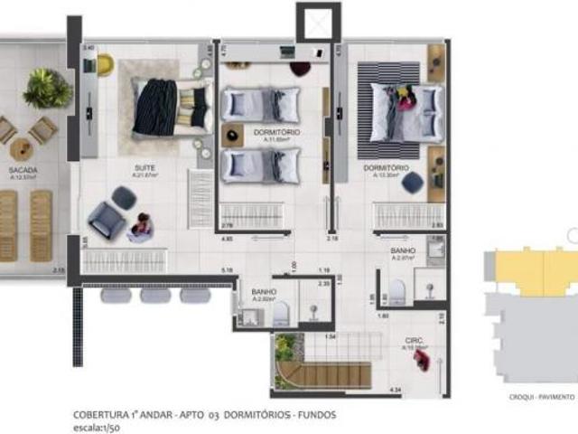 Apartamento em, Torres/RS de 66m² 2 quartos à venda por R$ 1.030.195,00