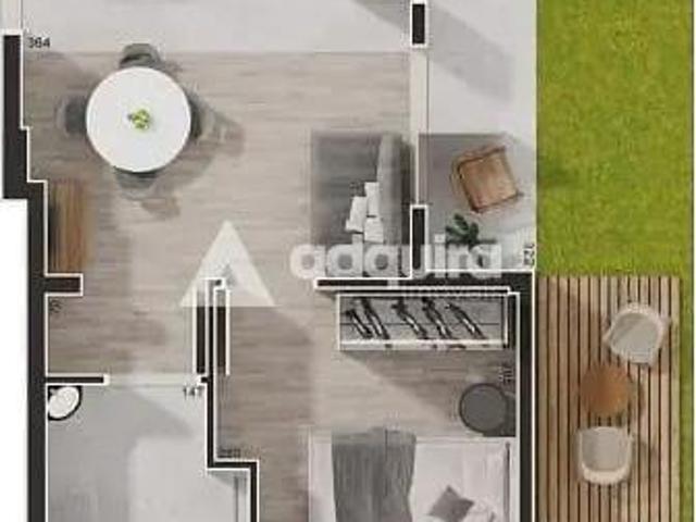 Apartamento em Uvaranas, Ponta Grossa/PR de 35m² 1 quartos à venda por R$ 195.000,00
