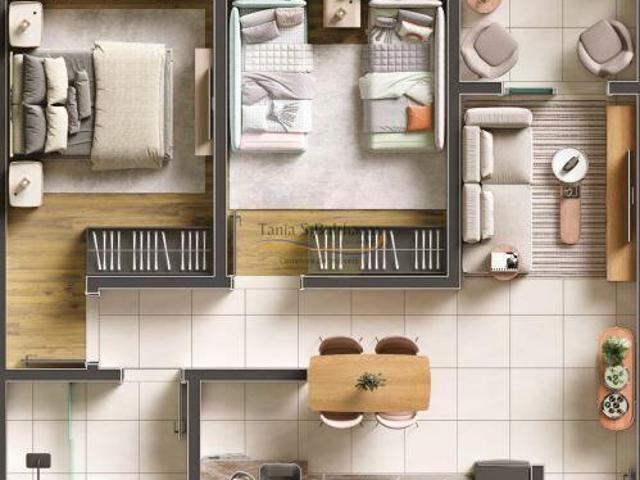 Apartamento em Valongo, Santos/SP de 50m² 2 quartos à venda por R$ 350.000,00