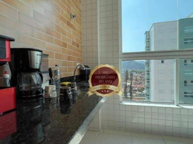 Apartamento em Vila Atlântica – Mongaguá | 2 Quartos 1 Suíte | 71m² | Varanda Lateral | Prédio Fre