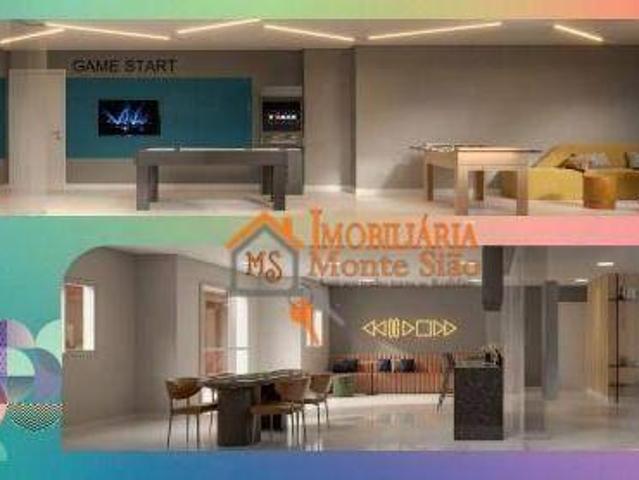 Apartamento em Vila Augusta, Guarulhos/SP de 43m² 2 quartos à venda por R$ 339.000,00