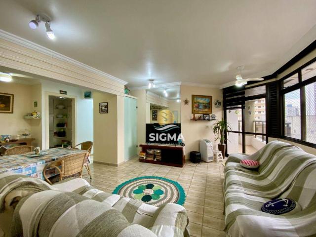 Apartamento em Vila Alzira, Guarujá/SP de 116m² 3 quartos à venda por R$ 584.000,00