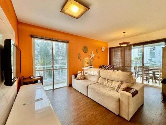 Apartamento em Vila Alzira, Guarujá/SP de 130m² 3 quartos à venda por R$ 1.060.000,00