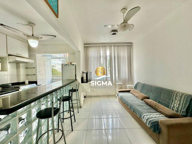 Apartamento em Vila Alzira, Guarujá/SP de 50m² 2 quartos à venda por R$ 349.000,00