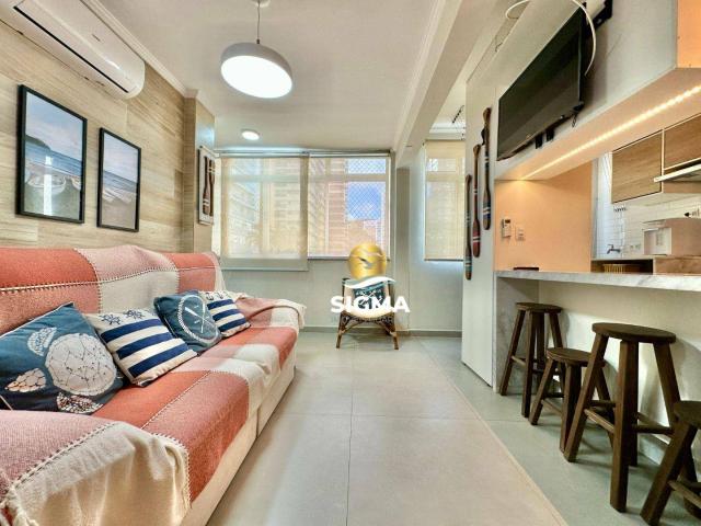 Apartamento em Vila Alzira, Guarujá/SP de 50m² 2 quartos à venda por R$ 449.900,00