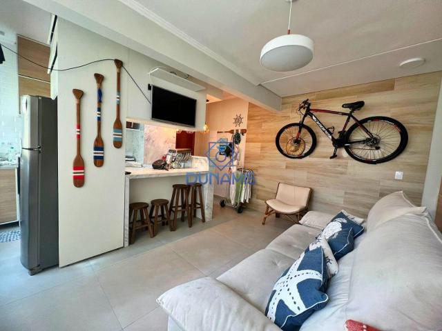 Apartamento em Vila Alzira, Guarujá/SP de 50m² 2 quartos à venda por R$ 449.900,00
