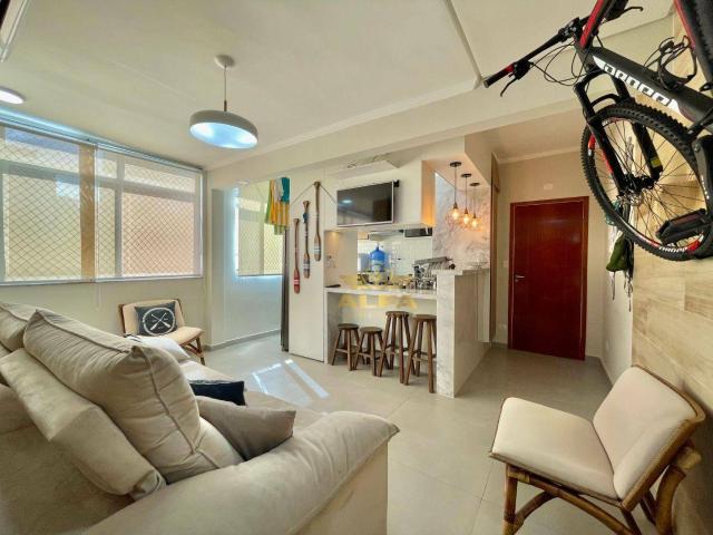 Apartamento em Vila Alzira, Guarujá/SP de 55m² 2 quartos à venda por R$ 449.000,00