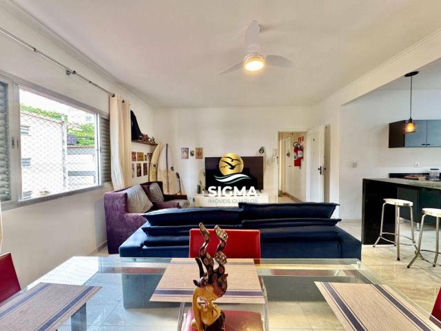 Apartamento em Vila Alzira, Guarujá/SP de 75m² 2 quartos à venda por R$ 429.000,00