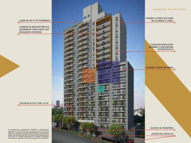 Apartamento em Vila Anglo Brasileira, São Paulo/SP de 24m² 1 quartos à venda por R$ 301.900,00