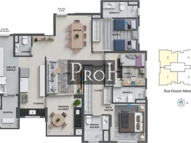 Apartamento em Vila Bastos, Santo André/SP de 113m² 3 quartos à venda por R$ 1.260.000,00