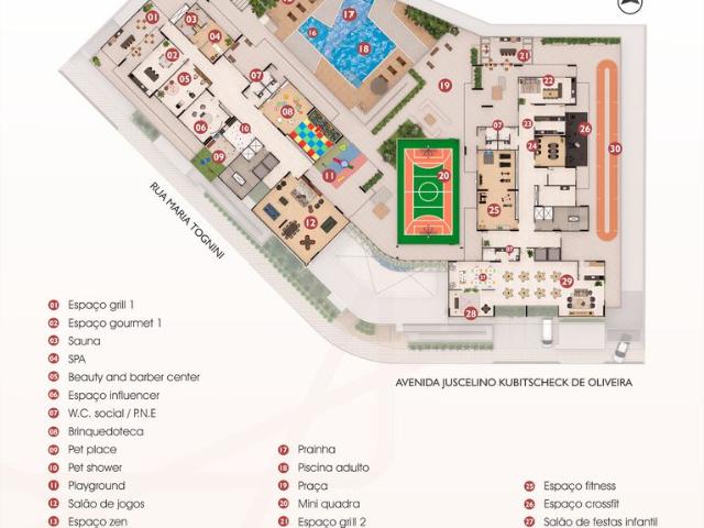 Apartamento em Vila Caiçara, Praia Grande/SP de 117m² 3 quartos à venda por R$ 1.189.900,00