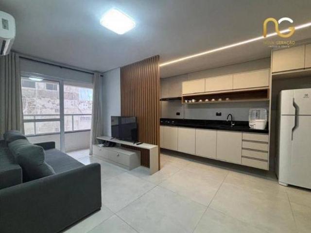 Apartamento em Vila Caiçara, Praia Grande/SP de 52m² 1 quartos à venda por R$ 600.000,00